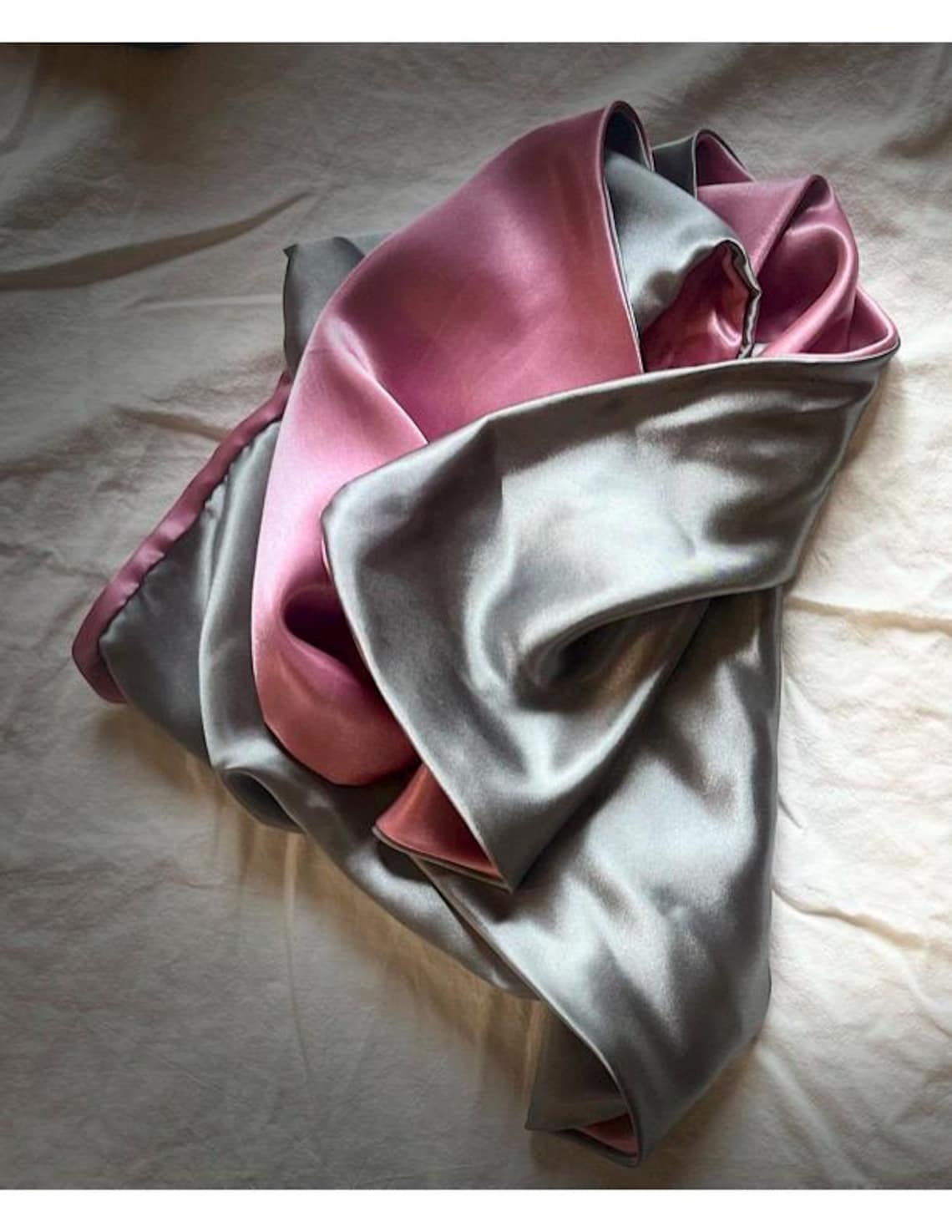 Oversized Double-sided Satin Head Scarf for Hair Protection | Anti ...