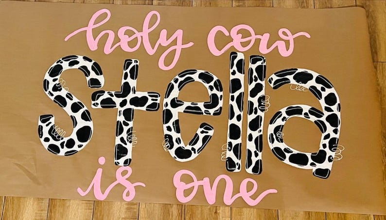 Hand-painted CUSTOM Birthday Banners - Etsy