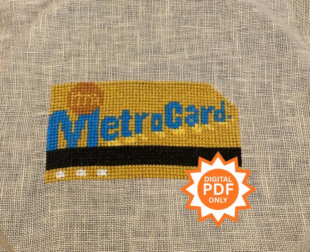 NYC Metro Card Subway MTA Train Design (digital PDF) - Etsy