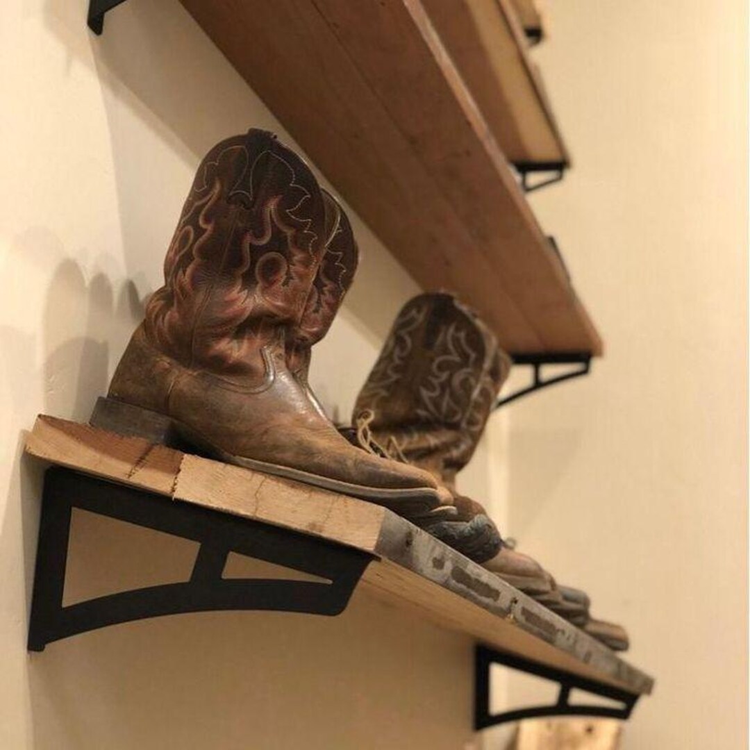Heavy-duty Handmade Metal Shelving Brackets for Shoe Storage ...