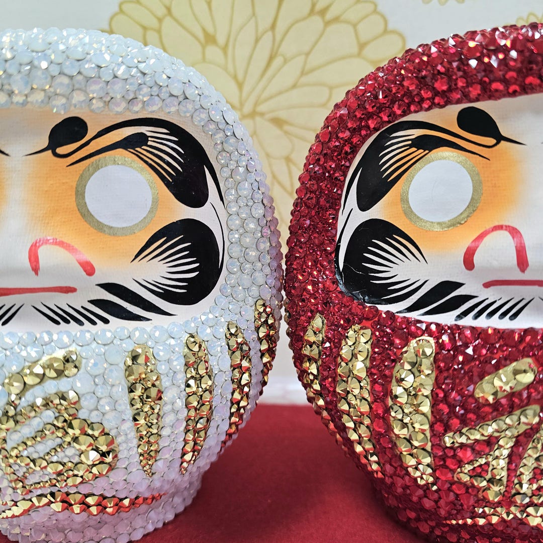 DARUNASAN-CRYSTAL Daruma Sparkling Daruma DARUMA Made in Japan - Etsy
