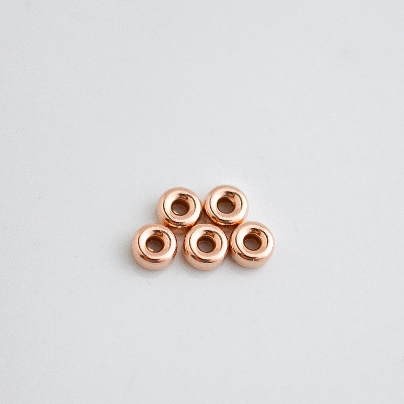 Rose Gold Spacer Beads - Etsy