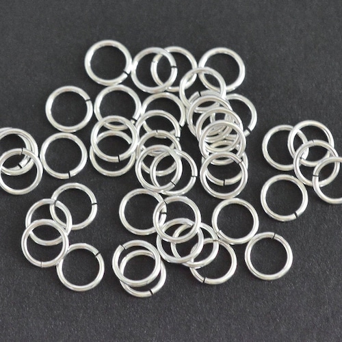 50pcs .925 Sterling Silver 5mm Open Jump Rings 20g Made in | Etsy