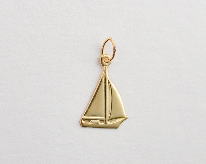 ONE 14K Gold Filled Sail Boat Charms 10x13mm, GC84 - Etsy