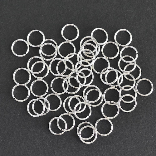 50pcs .925 Sterling Silver 5mm Open Jump Rings 20g Made in | Etsy