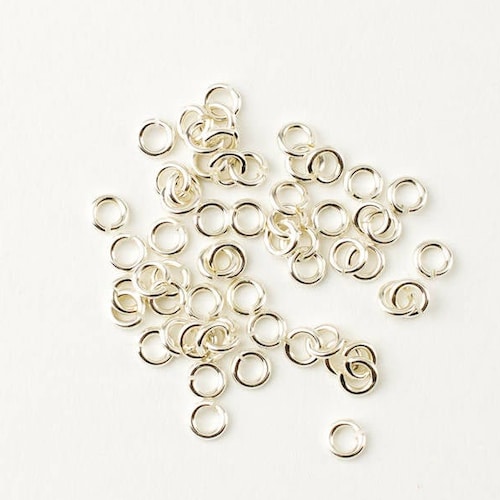 100pcs .925 Sterling Silver 3mm Open Jump Rings 22g Made in - Etsy