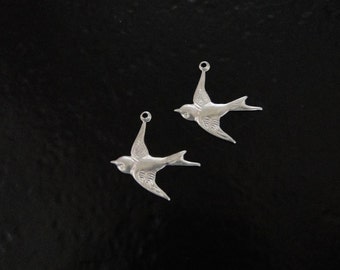 Sterling silver bird | Etsy