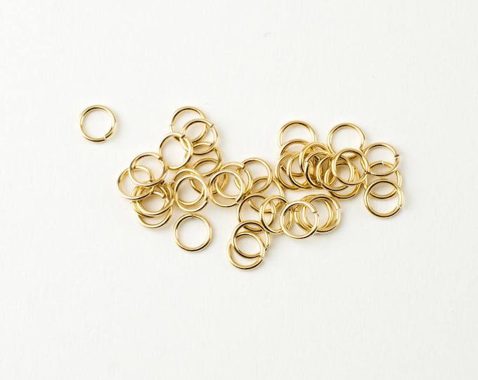 50pcs 14K Gold Filled 4mm Open Jump Rings, 22 Ga Made in USA, GF8 - Etsy