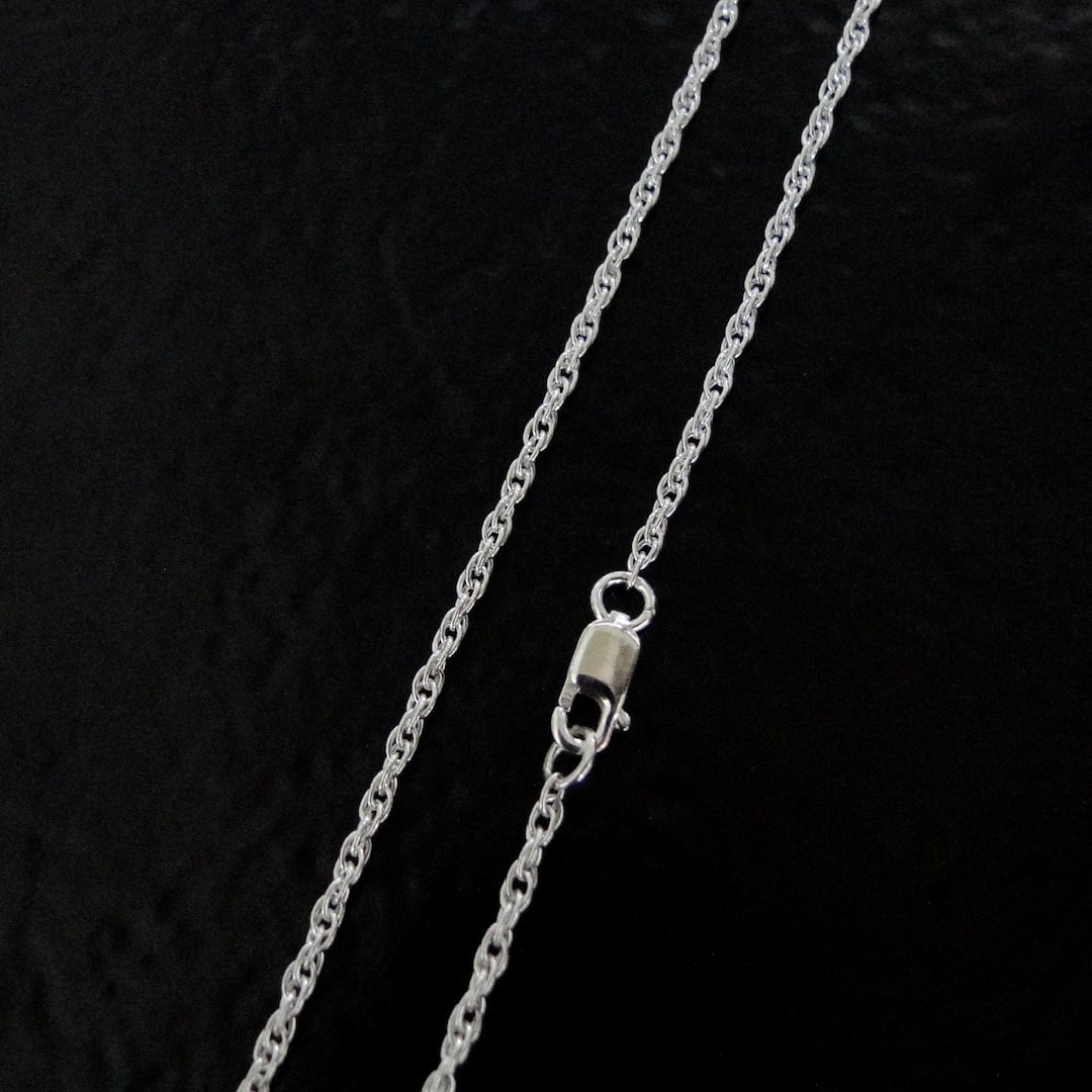 16 Inch - Sterling Silver 1.6mm Rope Chain Necklace, C63 - Etsy