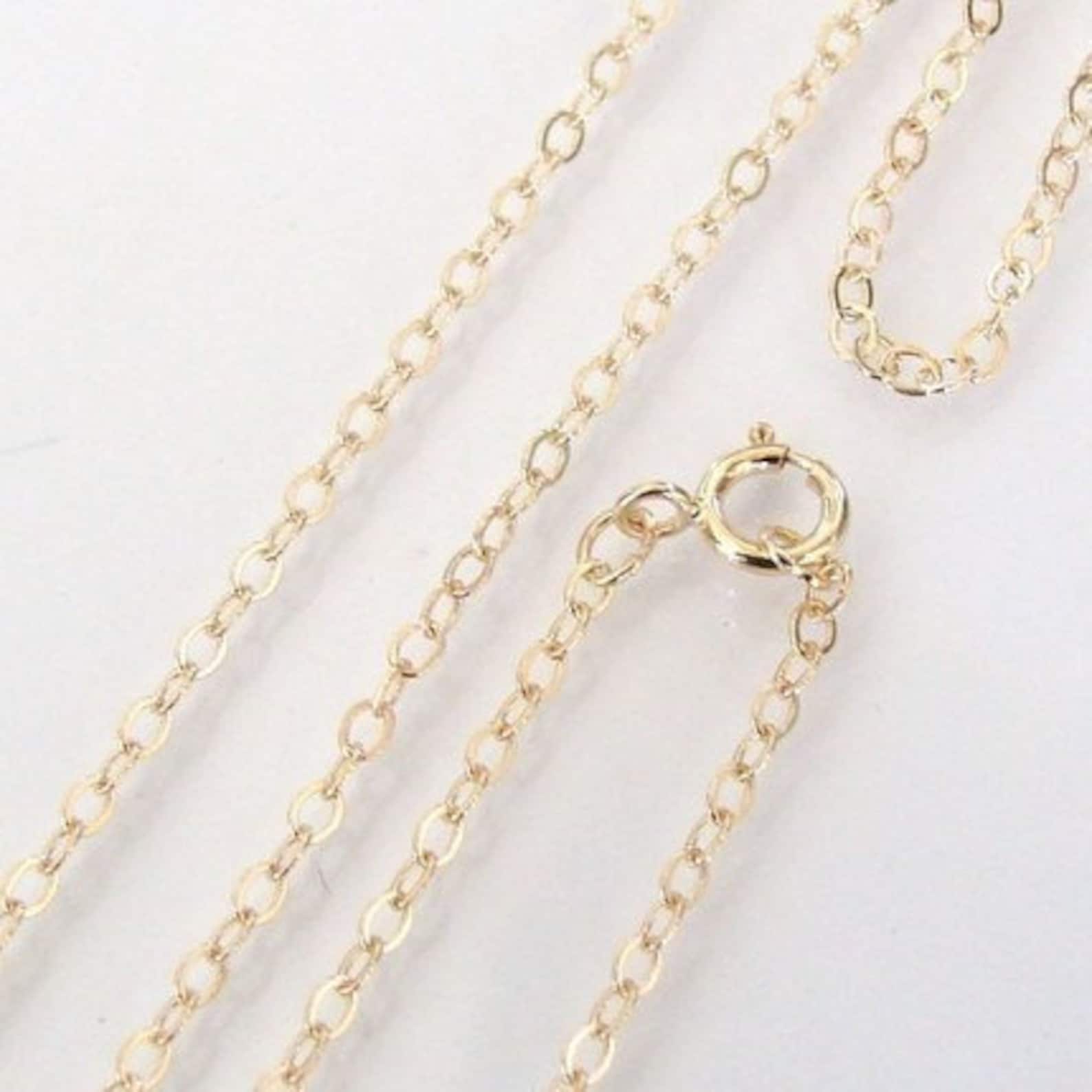 Any Length 14K Gold Filled Cable Chain Necklace - Etsy