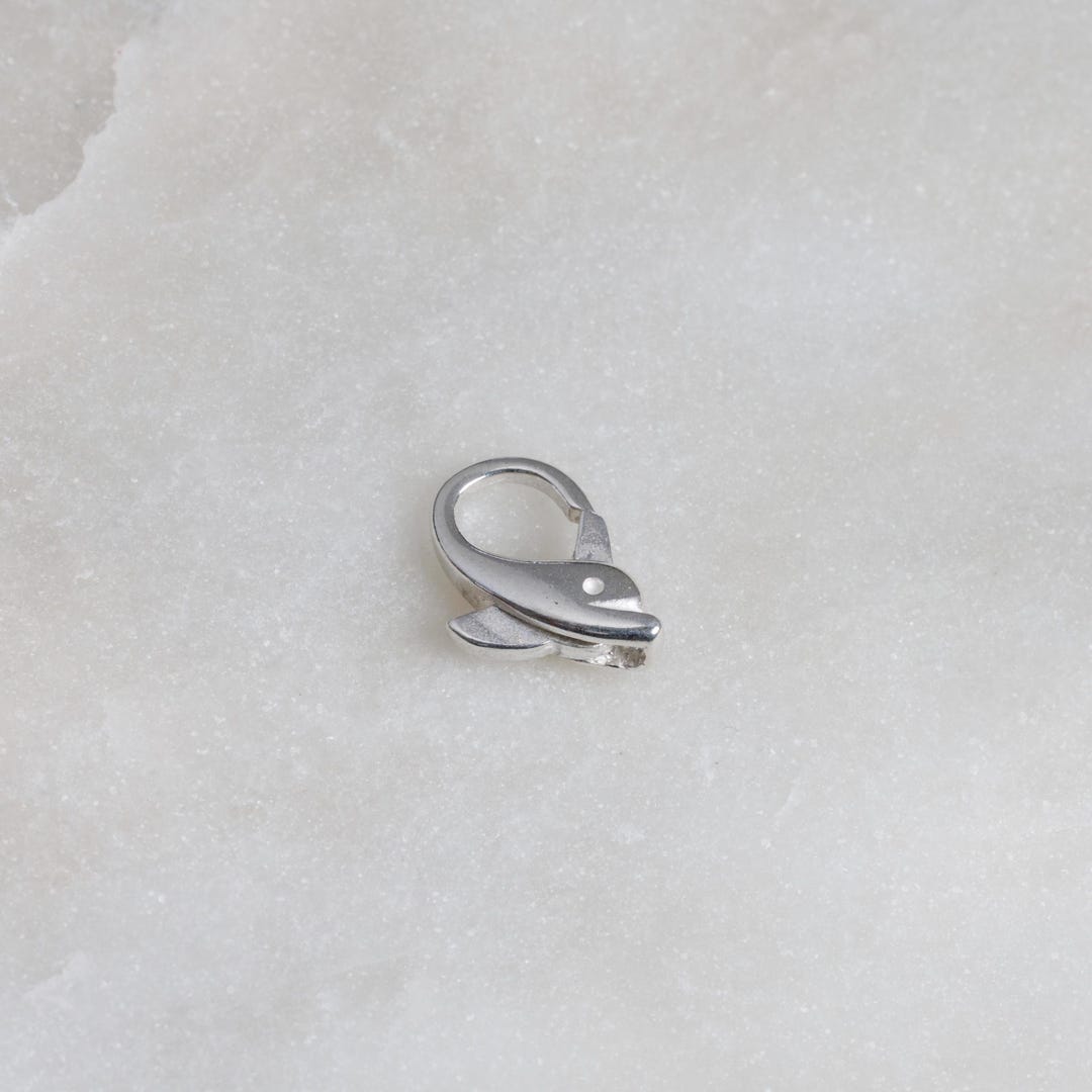One - 925 Sterling Silver Dolphin Clasp 7.6x13.5mm, Made in Italy ...