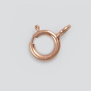100 Pcs - Rose Gold Filled 5mm Spring Ring Clasp, Made in Italy, RG4 - Etsy