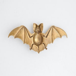 Antiqued Gold-brass Bat Charm 71mm, Made in USA, AS56 - Etsy