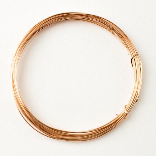 20 Gauge Rose Gold Filled Round Half Hard Wire Made in USA - Etsy