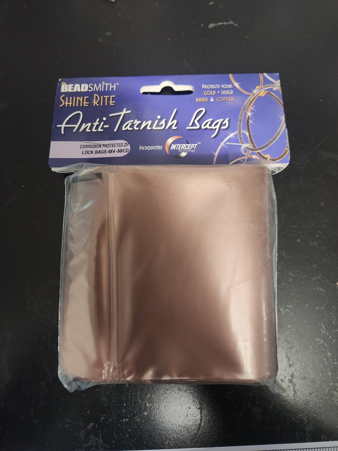 Corrosion Protected Zip Lock Bag 4x4 Inch (50), the Beadsmith, Made in ...