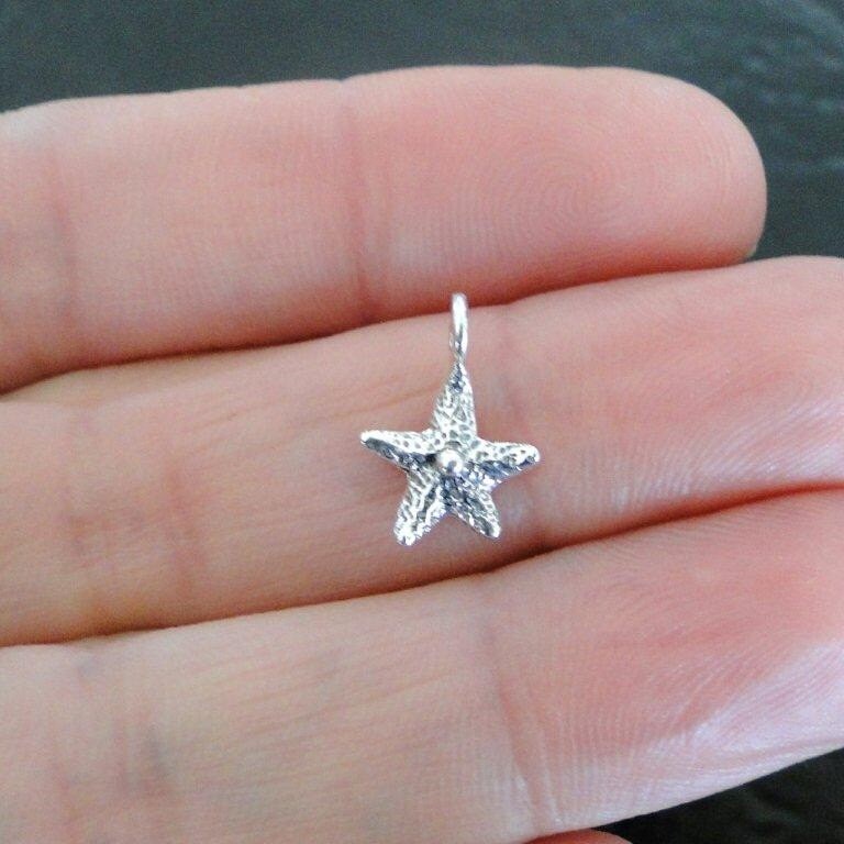 One Tiny Sterling Silver Starfish 14mm MADE IN ISRAEL SC14 - Etsy