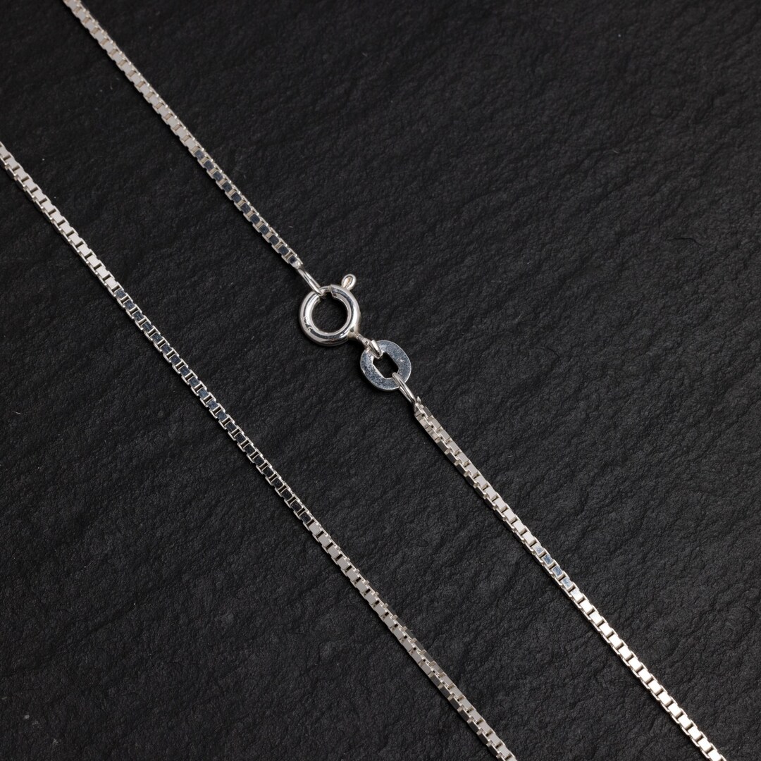 24 Inch - Sterling Silver 1.1mm Box Chain Necklace - Etsy