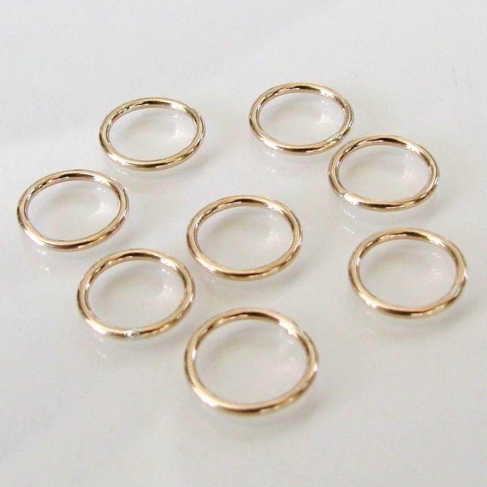 10mm Circle Link, Closed Connector 14K Gold Filled, Made in USA, GF19 ...