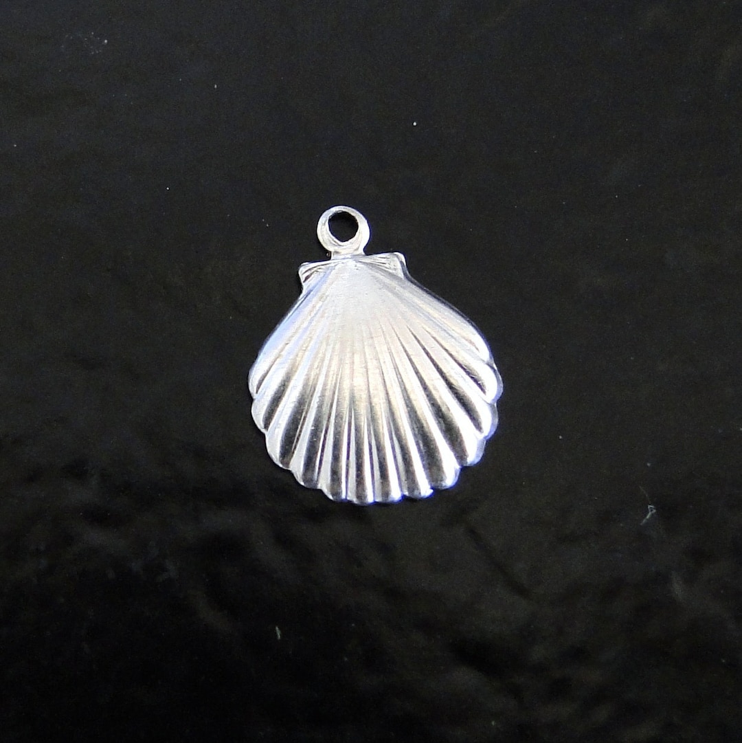 5 Pcs - Sterling Silver Shell Charm, Made in USA, SC6 - Etsy