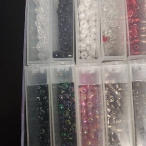 Basic Elements 6/0 Glass Seed Bead Assortment Kit 24 Flip Tubes W/ Box ...