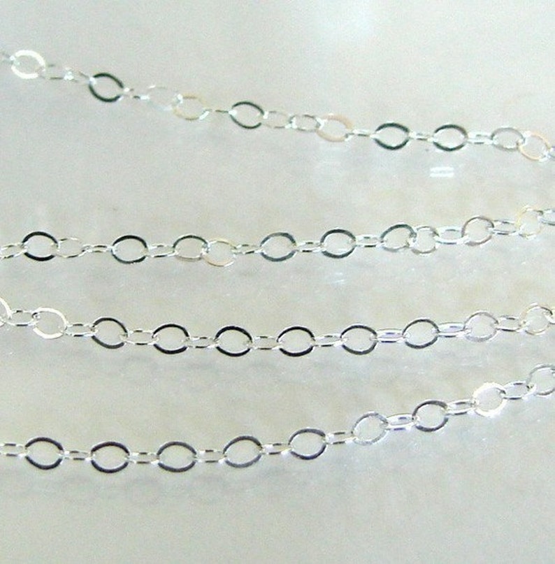 50 Feet Sterling Silver Cable Chain Made in USA CS1 | Etsy