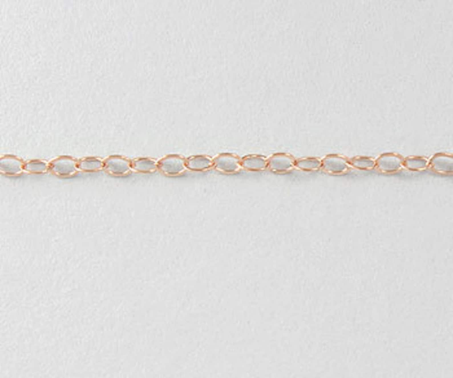 Any Length Rose Gold Filled Cable Chain Necklace - Etsy