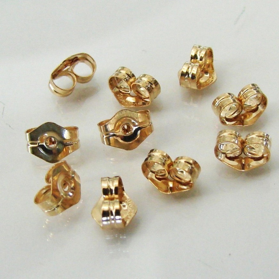 10 Gold Filled Small Ear Nuts, Made in USA, GF41 - Etsy