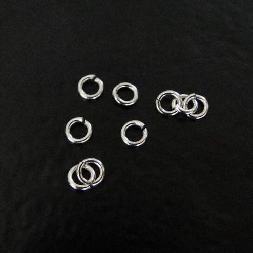 50pcs .925 Sterling Silver 5mm Open Jump Rings 20g Made in | Etsy