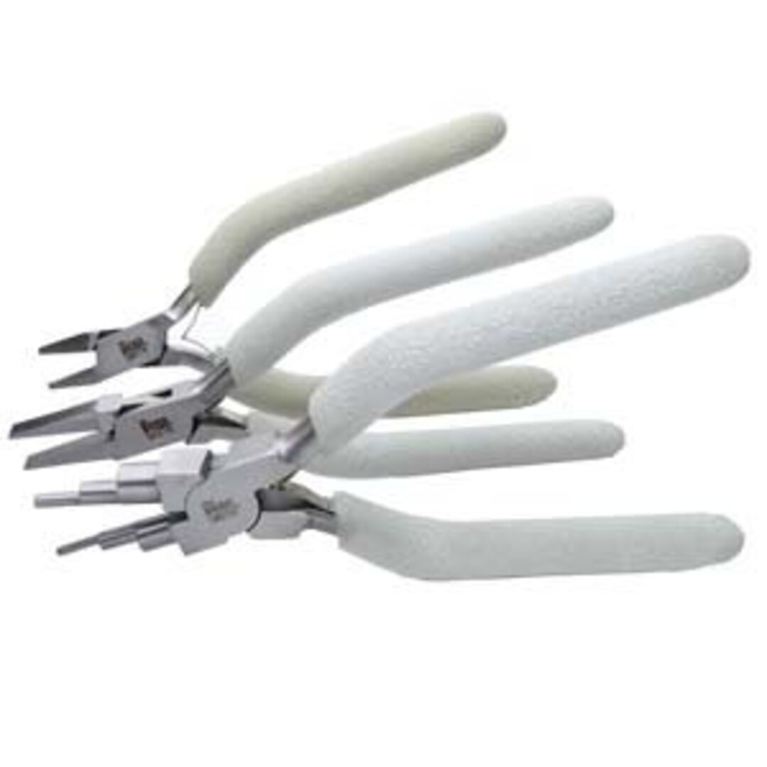 3 Pliers Set, Flush Cutter, Flat, 6-step Wire Looper, the Beadsmith ...