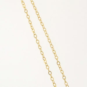 ANY LENGTH 14K 1.6mm Gold Filled Flat Round Cable Chain Necklace ...