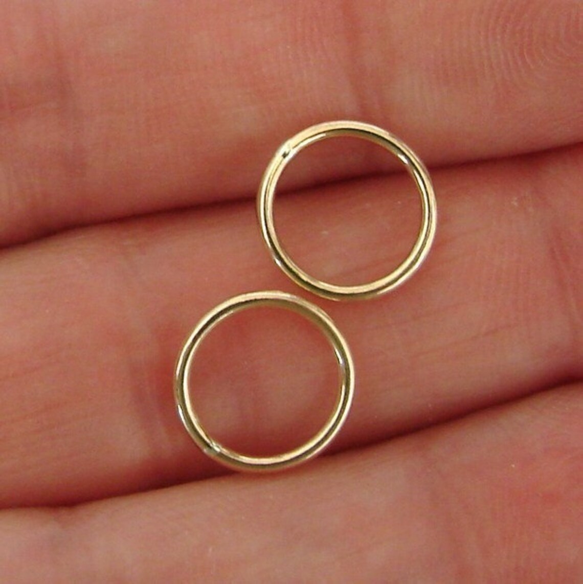 10mm Circle Link, Closed Connector 14K Gold Filled, Made in USA, GF19 ...