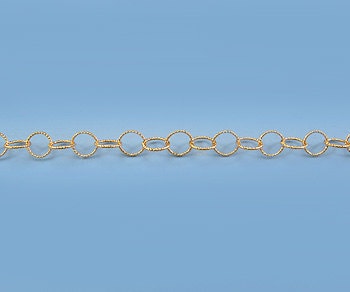 27 Inch Gold Filled Round Cable Chain Twisted 3.5mm With Lobster Clasp ...
