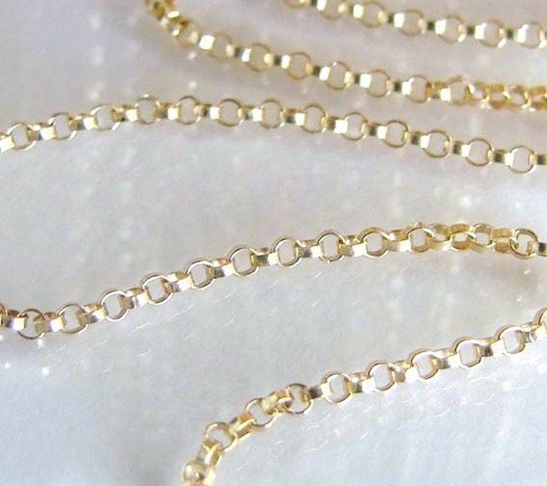 10 Feet 14K Gold Filled 1.1mm Rolo Chain C24 | Etsy