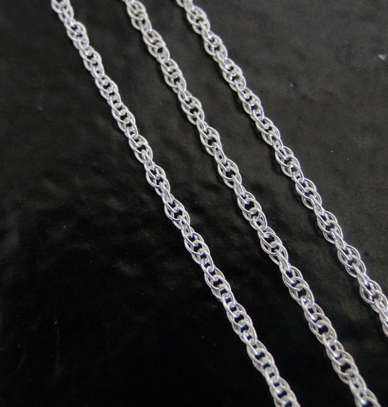 14 Inch Sterling Silver 1.3mm Rope Chain Necklace Custom - Etsy