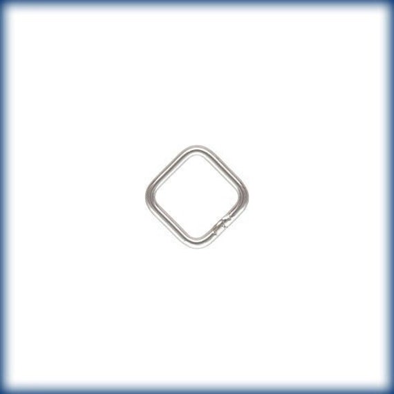 Ten .925 Sterling Silver 8mm Closed Square Jump Rings 20ga | Etsy