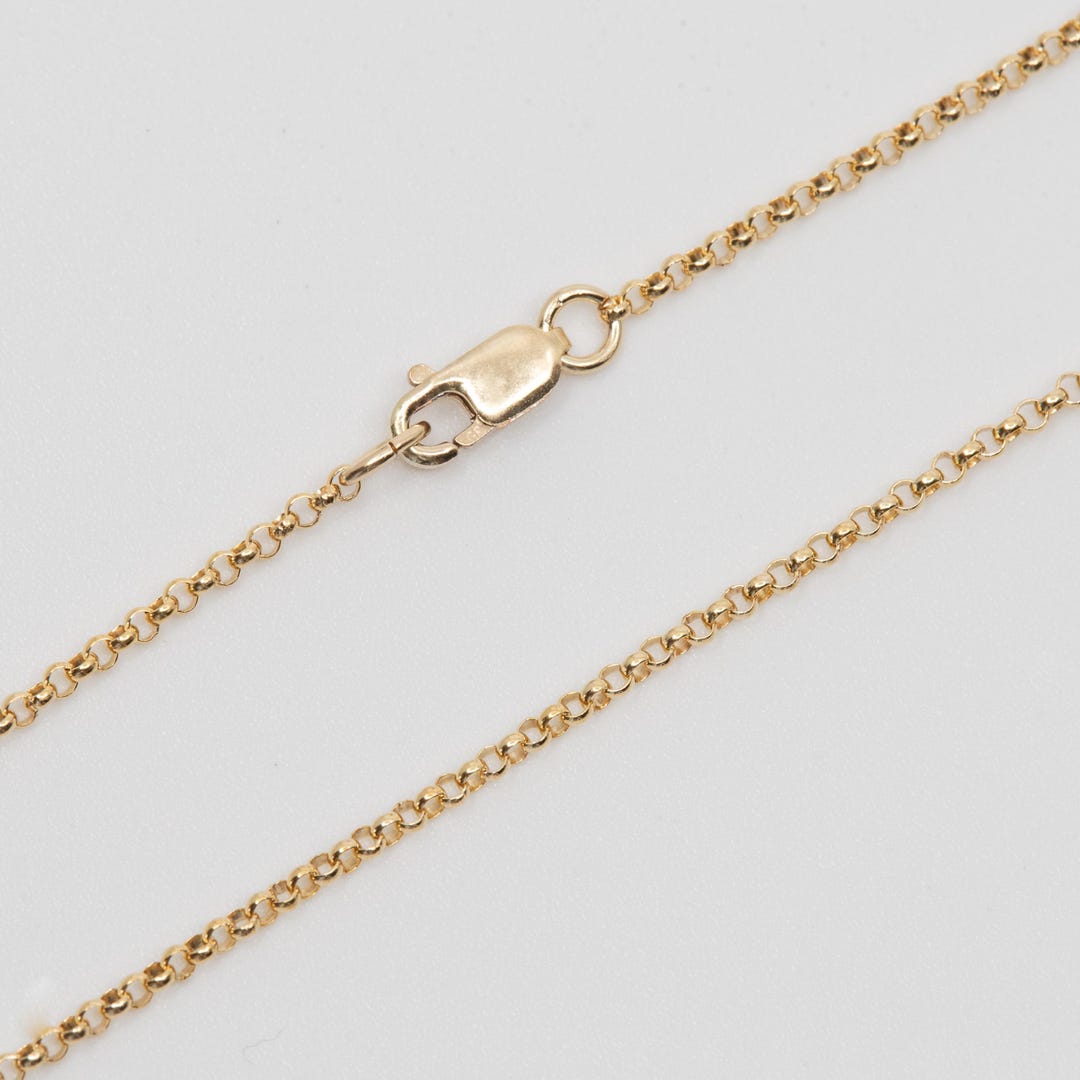 22 Inch 14K Gold Filled Rolo Chain Necklace With Lobster Clasp C22 - Etsy