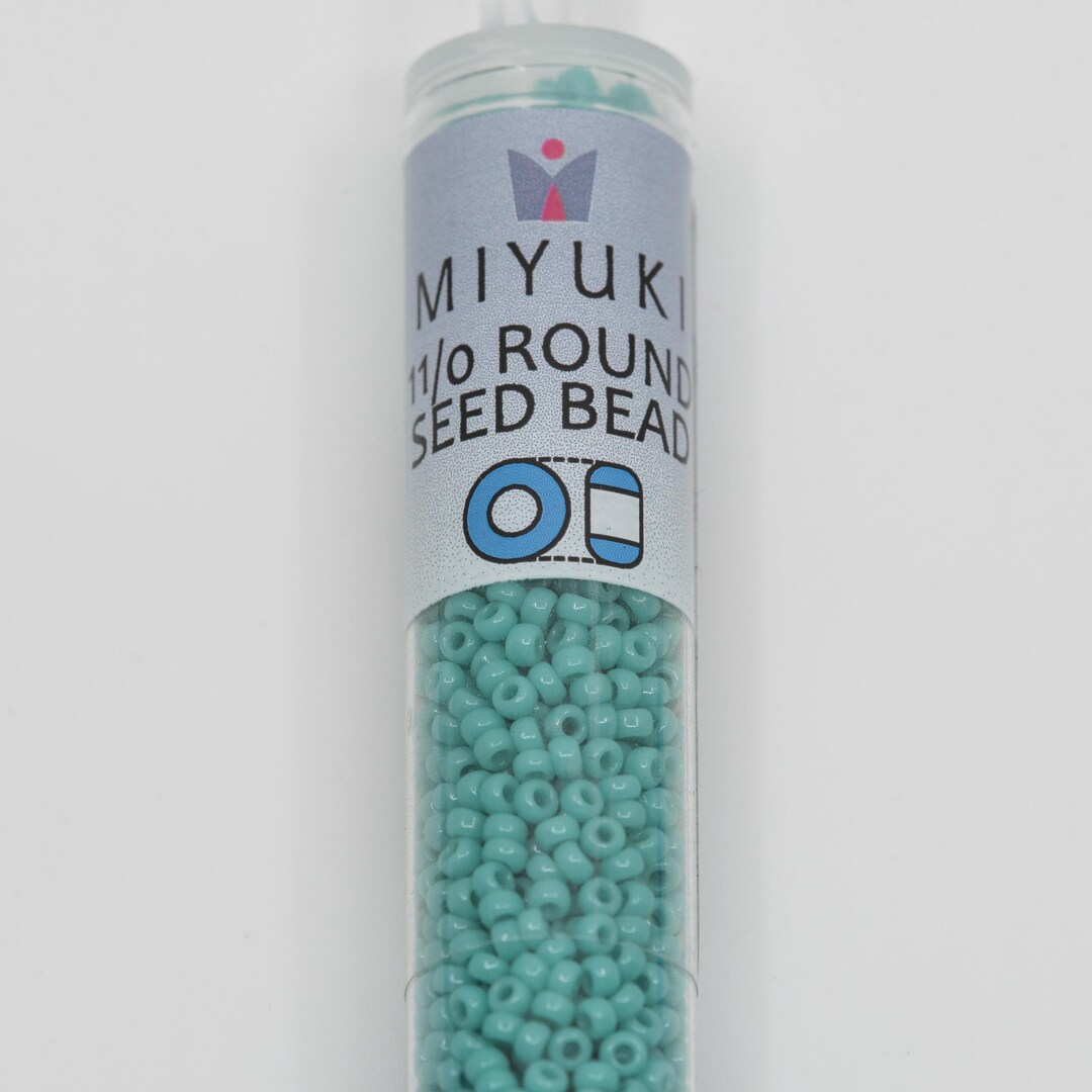 Miyuki 11/0 Round Beads Opaque Turquoise 23 Grams, the Beadsmith, Made ...