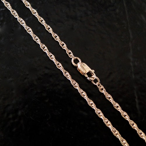 28 Inch 14K Gold Filled 1.3mm Rope Chain With Clasp Custom | Etsy