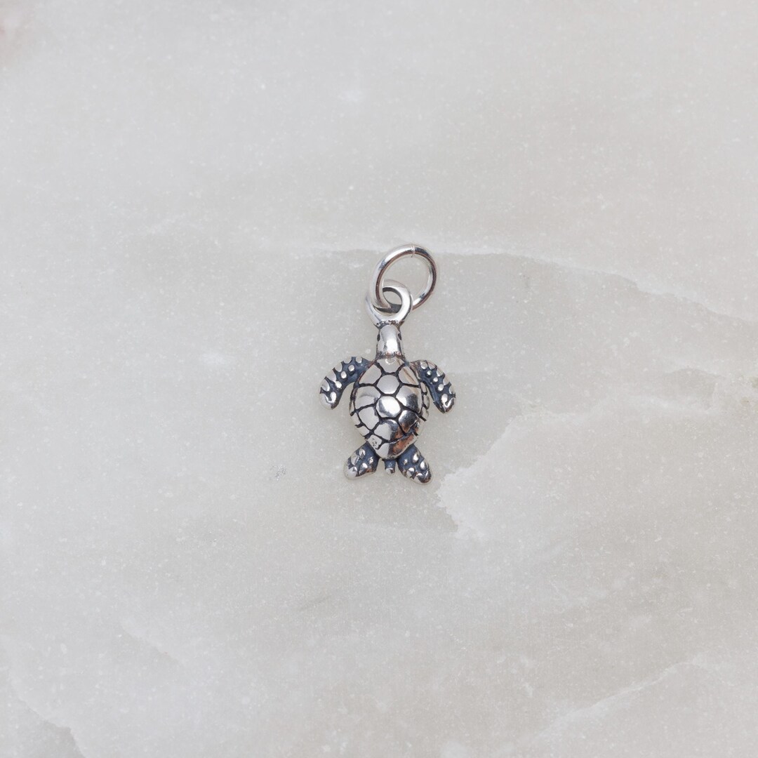 Sterling Silver 3D Turtle Charm 9x13mm, Made in China, SC17 - Etsy
