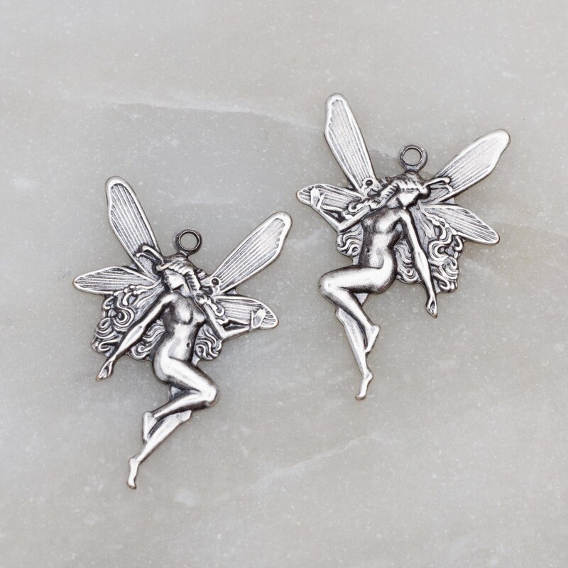 Sterling Silver Tinkerbell Charm - Etsy