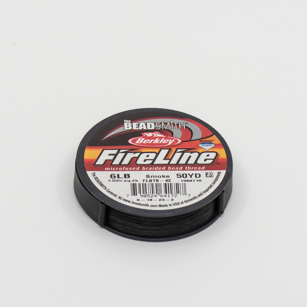 6 LB Fireline Smoke Grey .006 IN/.15MM Diameter 50 Yards, the Beadsmith ...