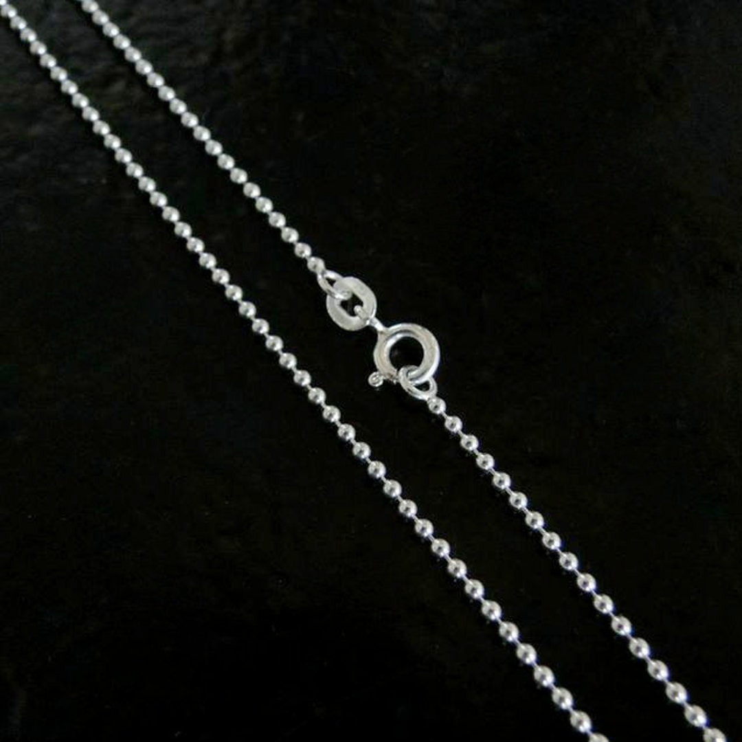 36 Inch - Sterling Silver 1.5mm Ball Chain Necklace - Etsy