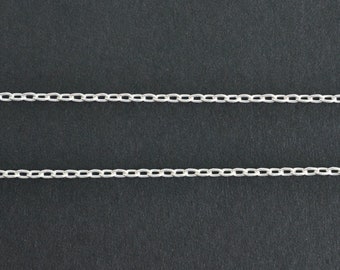 3 Feet 14K 1.6mm Gold Filled Flat Round Cable Chain Custom - Etsy