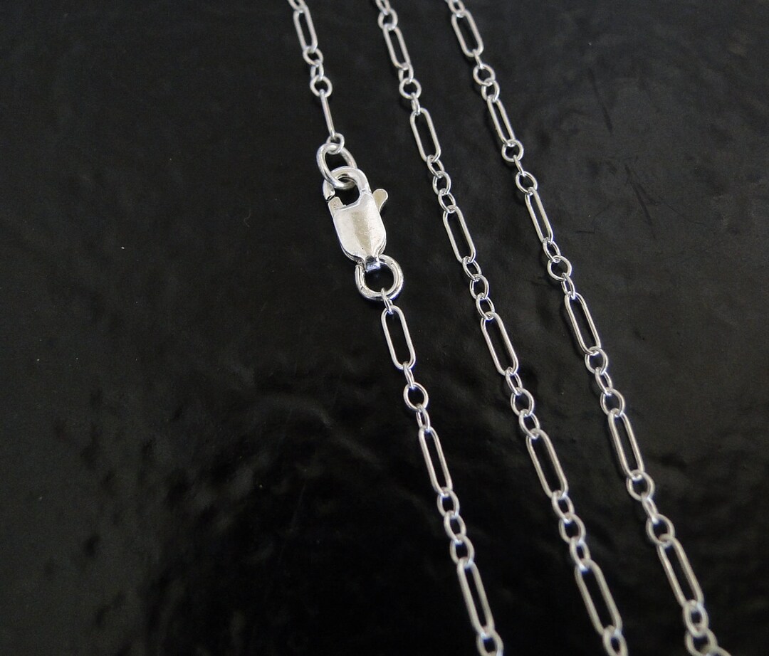 Sterling Silver Long and Short Chain Necklace - 18 Inch, C55 - Etsy