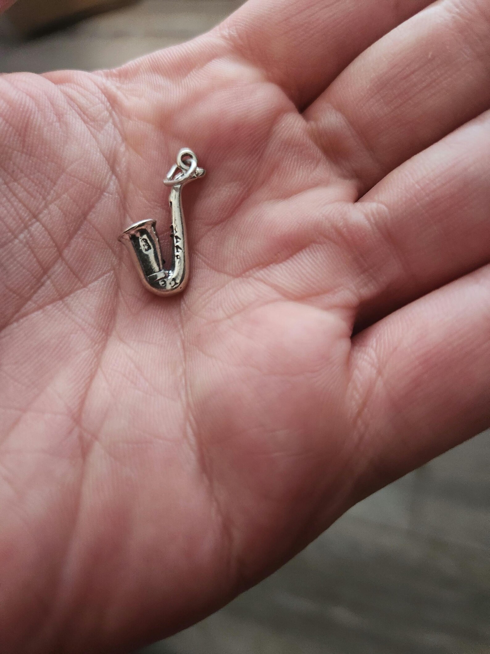 Sterling Silver Saxophone Charm Made in USA E198 - Etsy