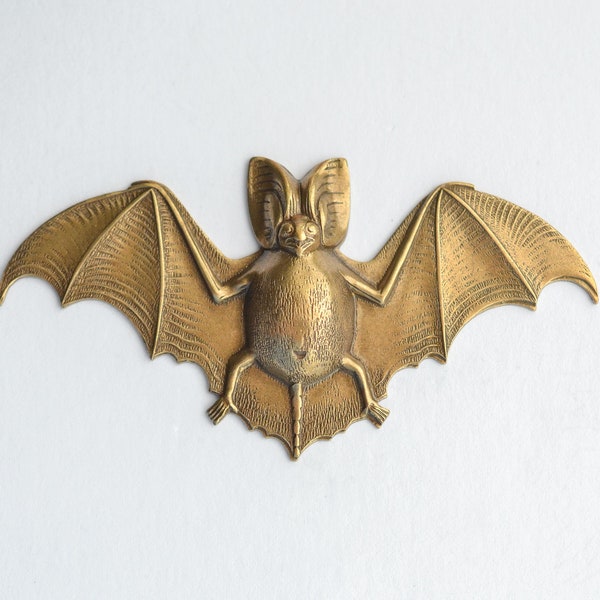 Gold Bat Statue - Etsy
