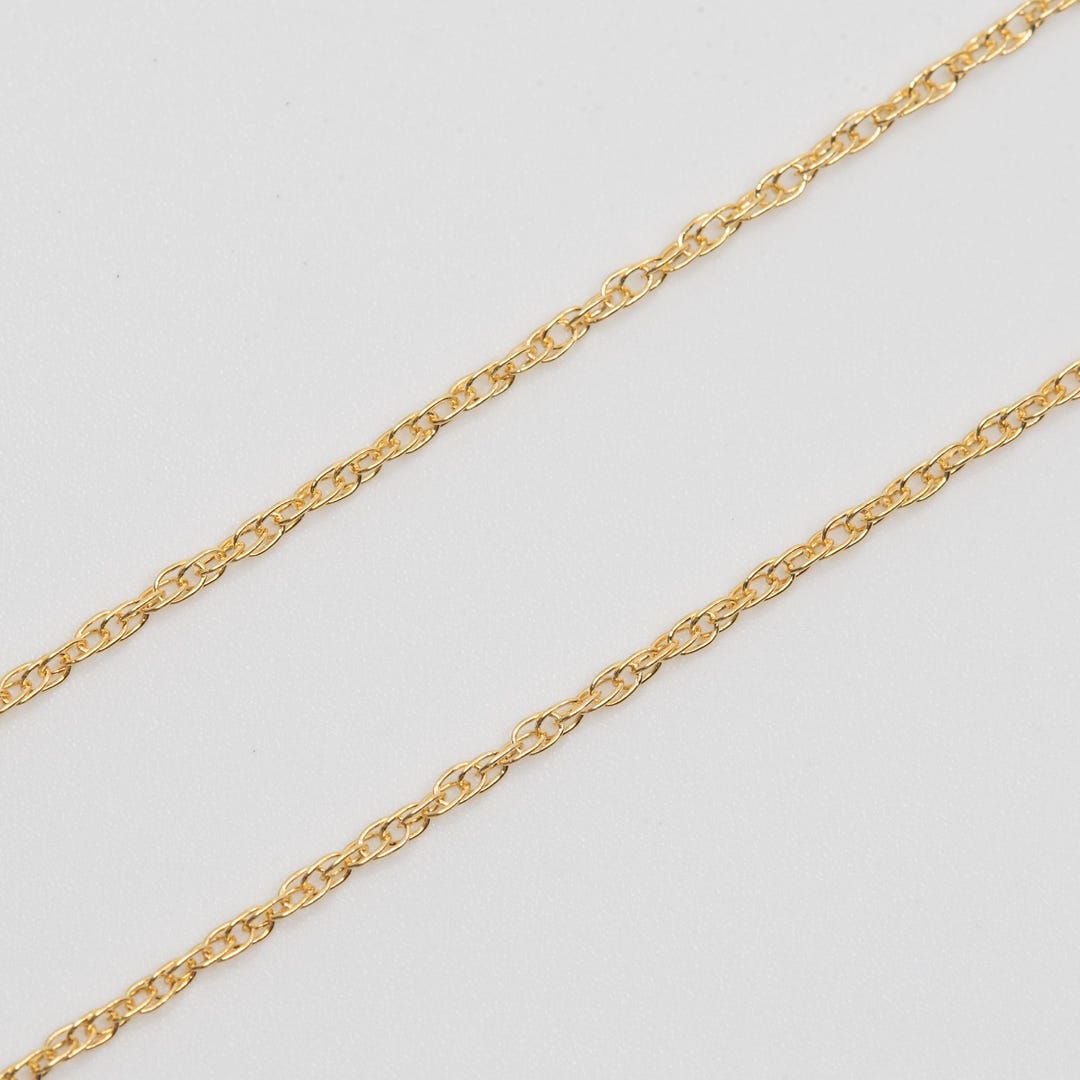 3 Feet - 14K Gold Filled 1.3mm Rope Chain, C21 - Etsy