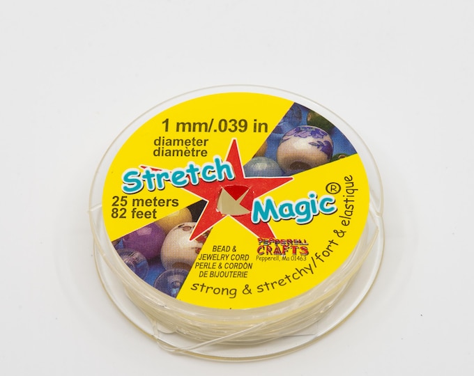 Stretch Magic Cord 1mm Clear 25 Meters, the Beadsmith, T265 - Etsy