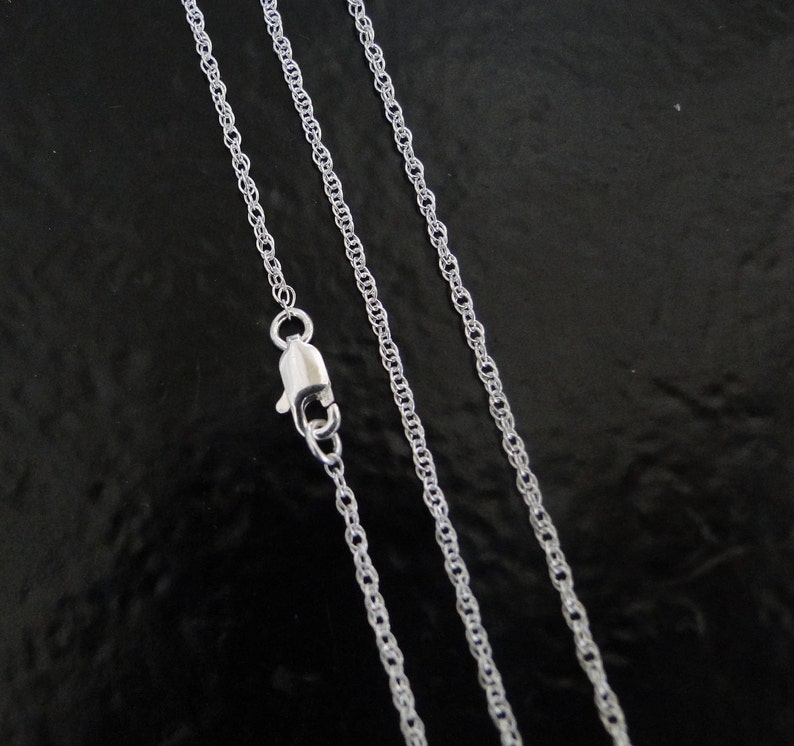 14 Inch Sterling Silver 1.3mm Rope Chain Necklace Custom - Etsy