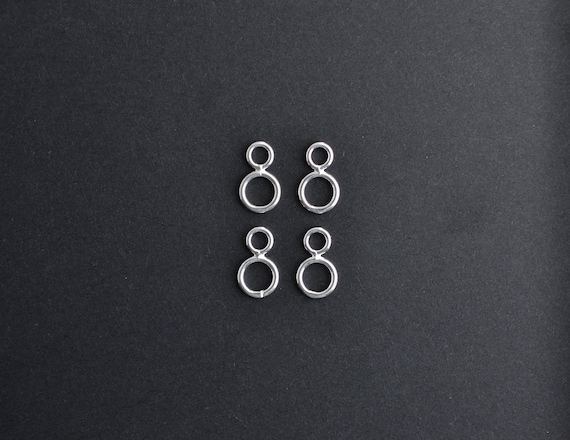 4 Sterling Silver Figure 8 Connector 18 Gauge 7x12mm SC110 - Etsy